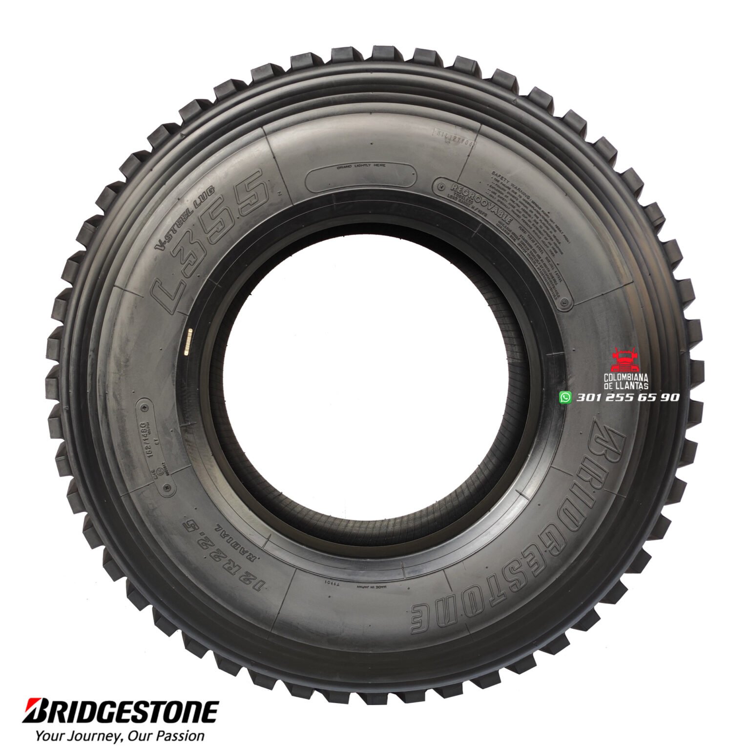 BRIDGESTONE L355 | 12 R22.5 | Colombiana de Llantas