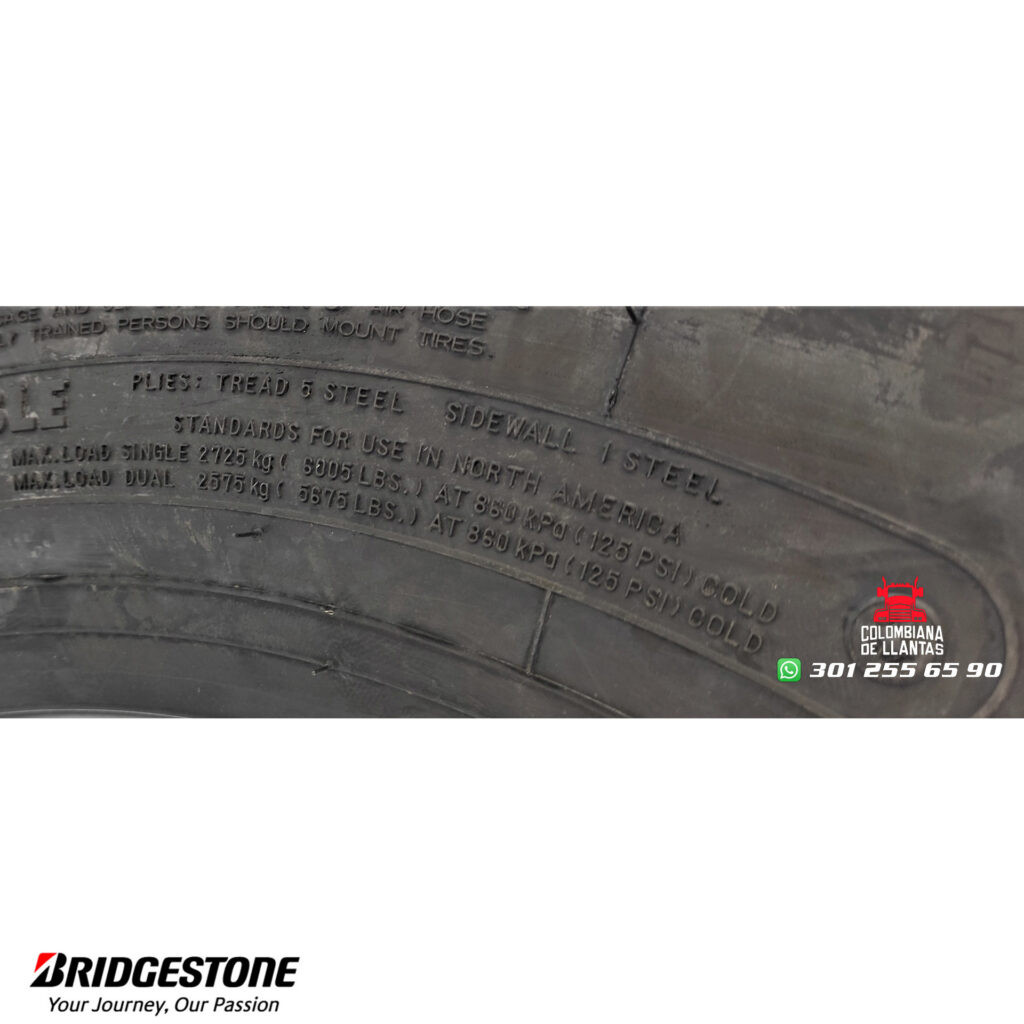 BRIDGESTONE M840 | 265/70 R19.5 | Colombiana de Llantas